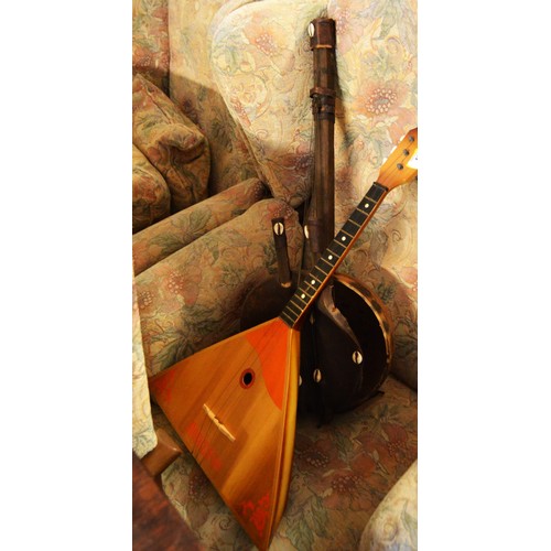 Two African hand-made String Instruments