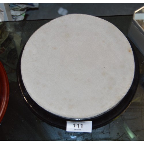 One Swarovski Circular Display Stand - Topped with Cream "Velvet ...
