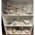 23 assorted items of porcelin/ceramic/china. Including floral design ...