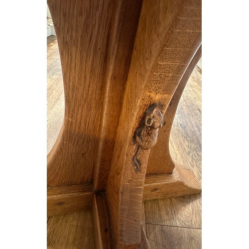 Rare, early, original, handcarved Robert Thompson Mouseman table