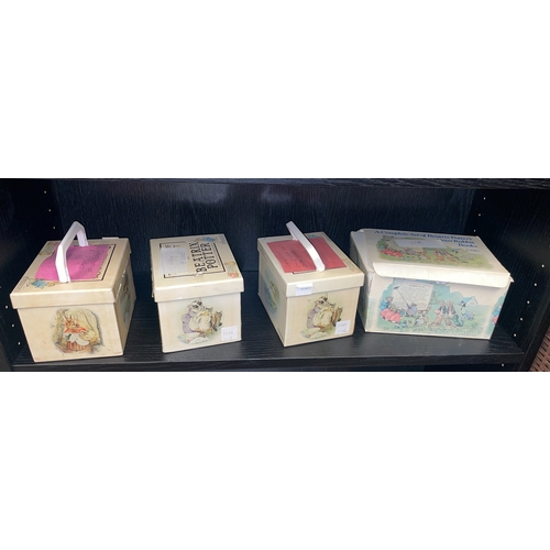 Four boxes of complete 1980s Beatrix potter books