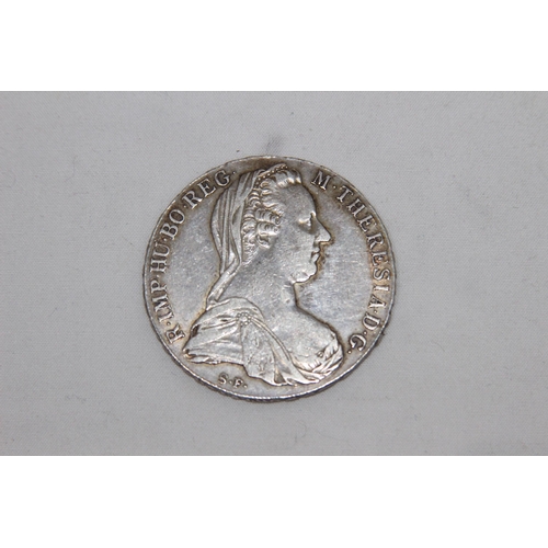 1780 MARIA THERESA SILVER COIN