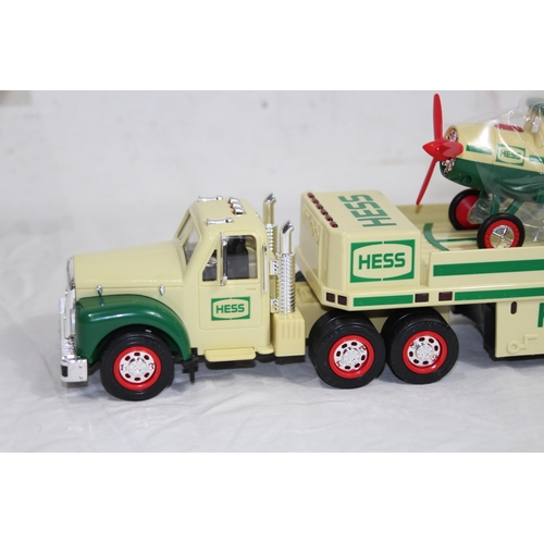 BOXED HESS TOY TRUCK AND AIRPLANE 37 X 13CM