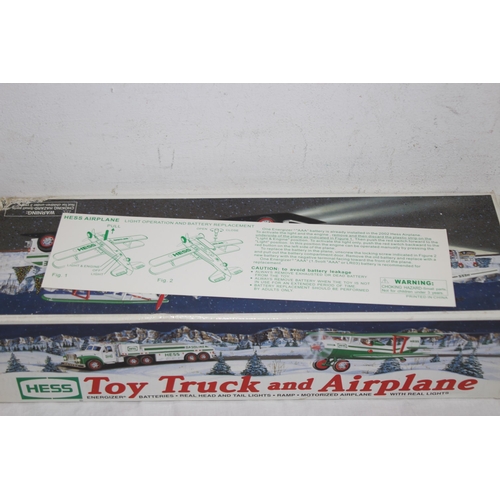 BOXED HESS TOY TRUCK AND AIRPLANE 37 X 13CM