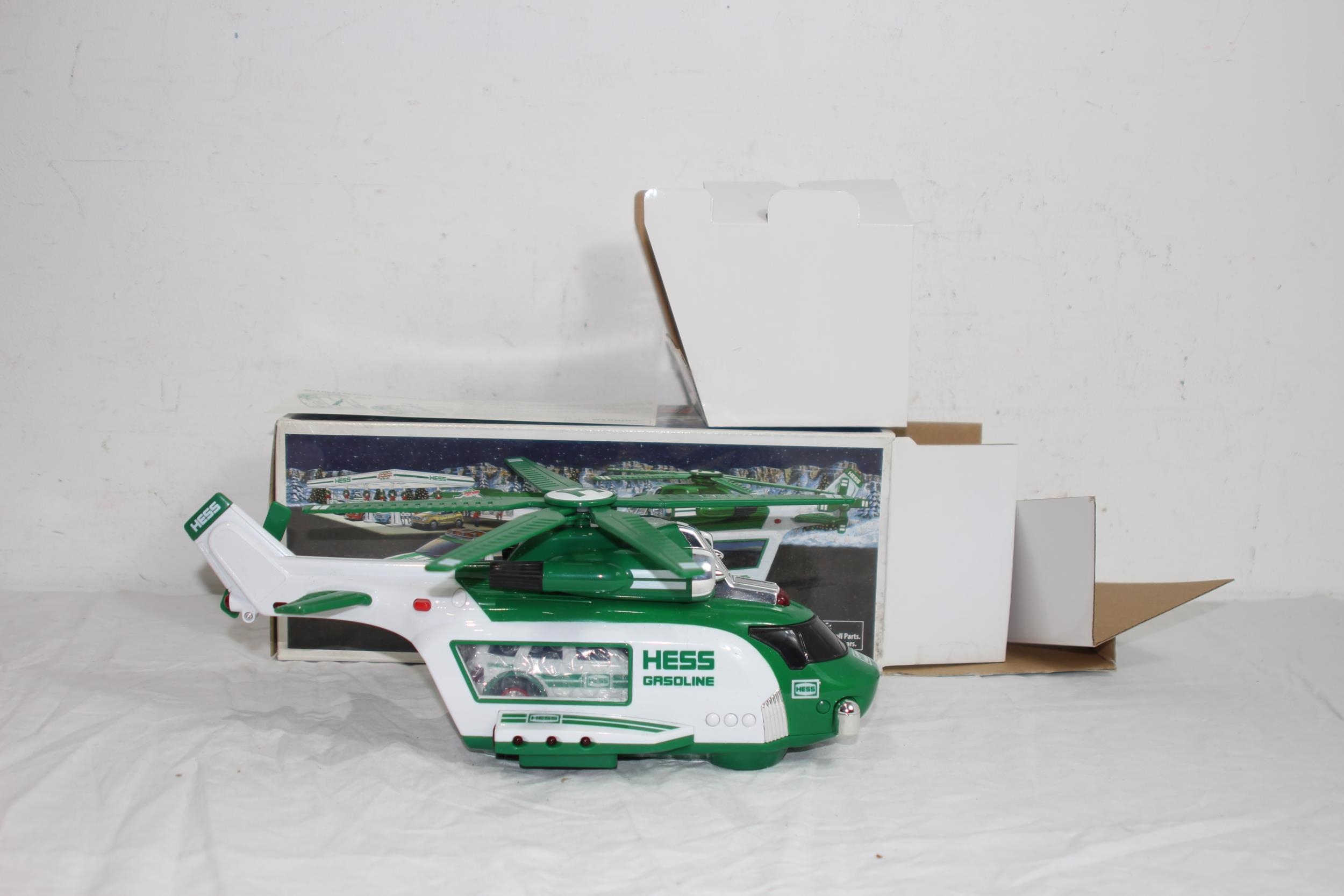 BOXED HESS TOY HELICOPTER AND RESCUE 30 X 12CM