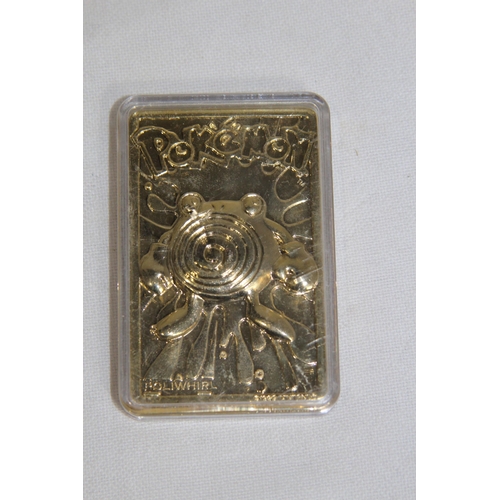 3 GOLD PLATED POKEMON CARDS