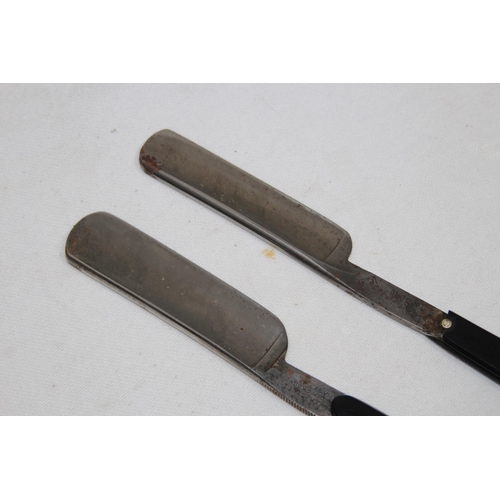 2 X CUT THROAT RAZORS AND ROLLS RAZOR