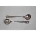 PAIR OF SILVER CONDIMENT SPOONS - 16.5G - SHEFFIELD 1919 AND 1921 ...