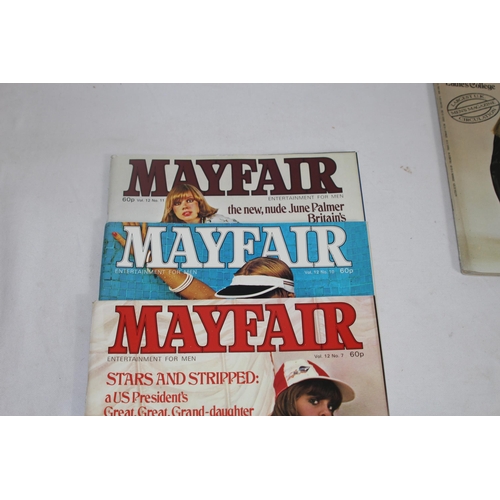 QUANTITY OF VINTAGE ADULT MAYFAIR MAGAZINES