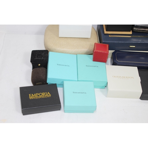 QUANTITY OF EMPTY JEWELLERY BOXES ETC