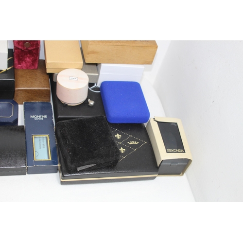 QUANTITY OF EMPTY JEWELLERY BOXES ETC