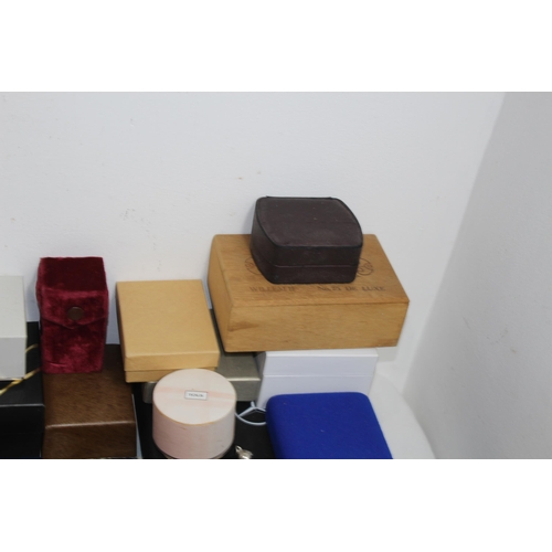 QUANTITY OF EMPTY JEWELLERY BOXES ETC