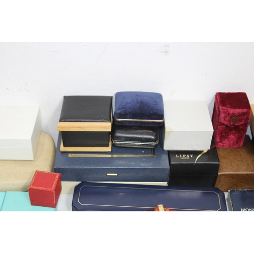 QUANTITY OF EMPTY JEWELLERY BOXES ETC
