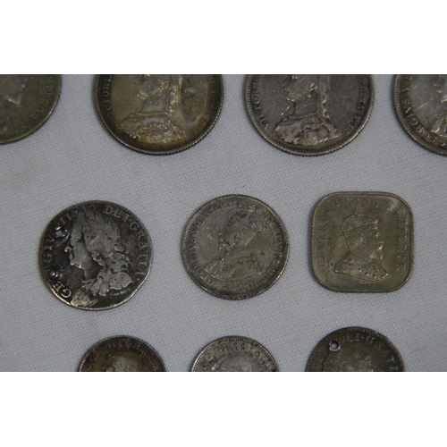QUANTITY OF ANTIQUE SILVER COINS