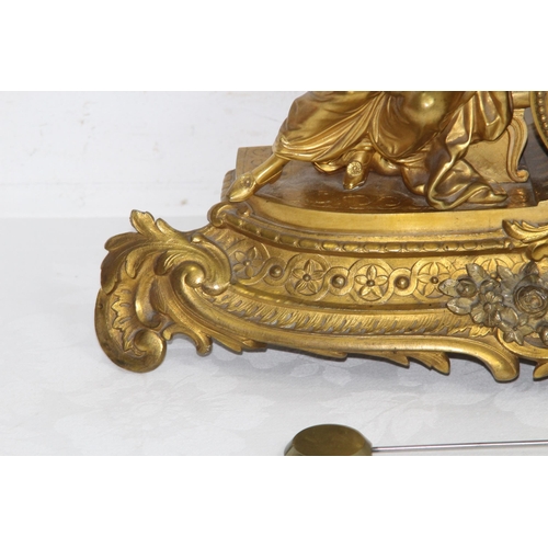 ANTIQUE FRENCH CLASSICAL CLOCK 40 X 30CM