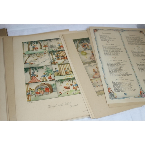 VINTAGE DEUTSCHE MARCHEN BOOK OF 24 COLOUR PLATES OF ILLUSTRATIONS