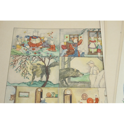 VINTAGE DEUTSCHE MARCHEN BOOK OF 24 COLOUR PLATES OF ILLUSTRATIONS