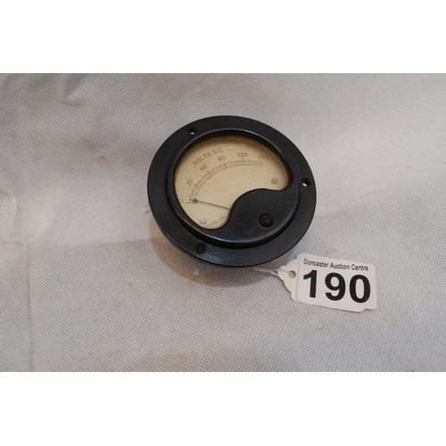 Military Stamped Volt Meter, Bakelite Volt Meter With Crow Foot Mark To ...