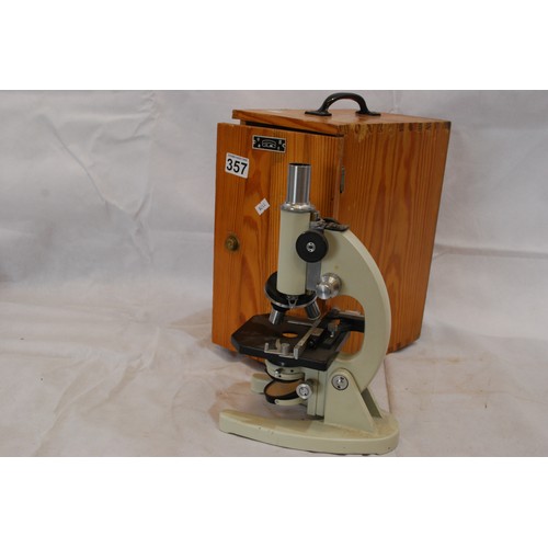 Boxed Vintage Microscope, Believed To Be Of Japanese Origin.