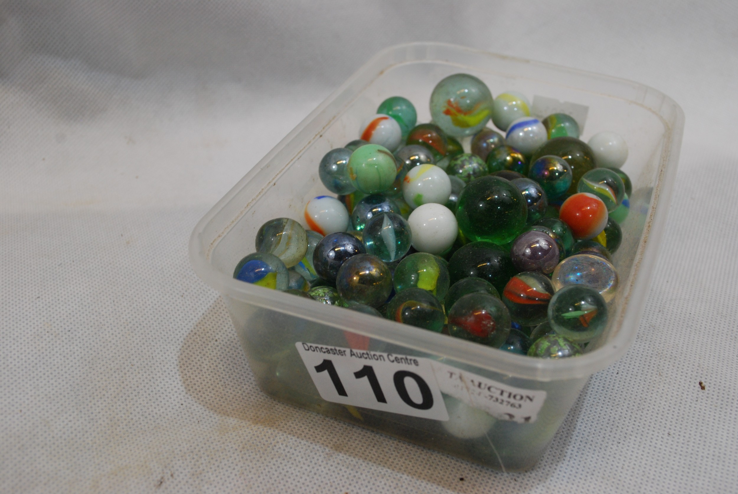 Tray Of Marbles.