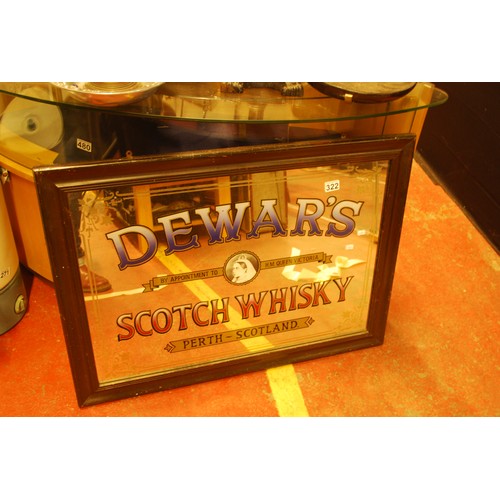 Dewar's Scotch Whiskey Pub Mirror.