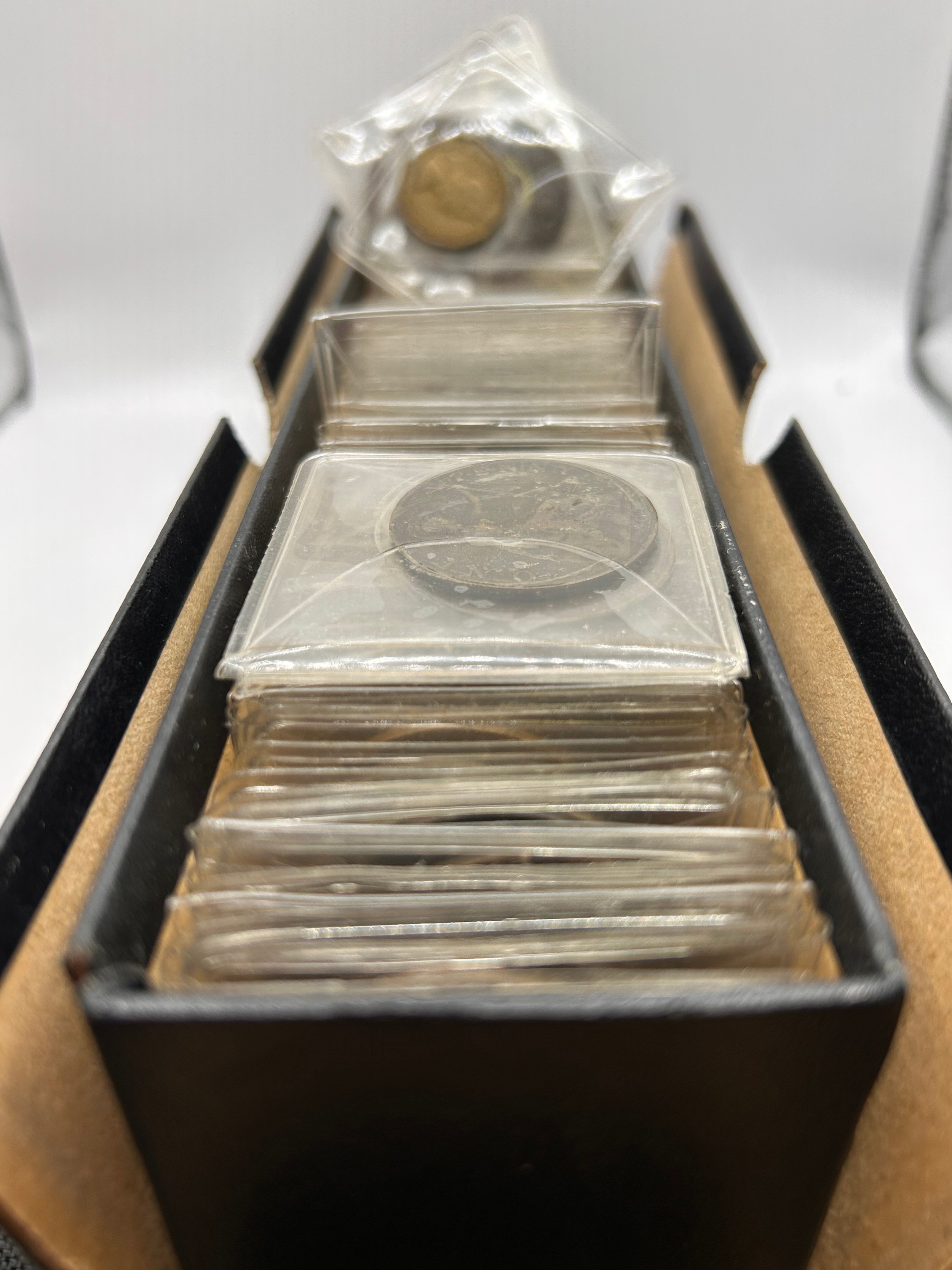 Boxed Coin Collection Of Various Coins.