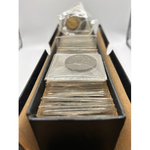 Boxed Coin Collection Of Various Coins.