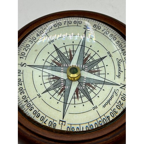 Domed Top Desk Compass, 4" Diameter.