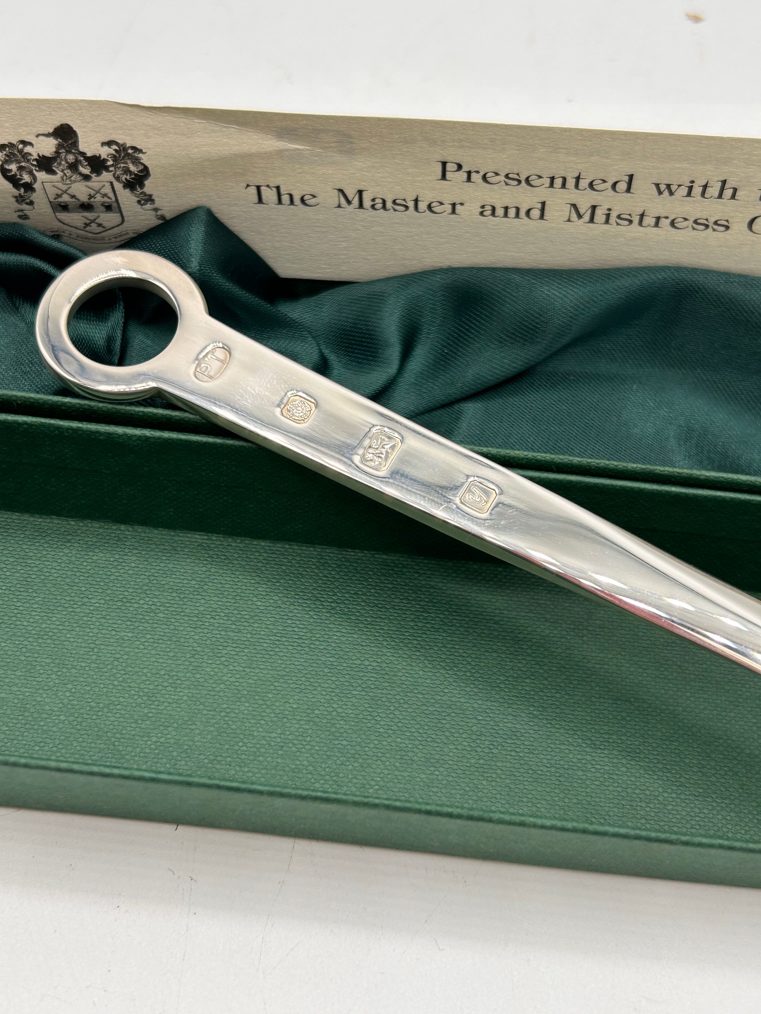 Silver Letter Opener Presented By Sheffield Master Cutler, Sheffield ...