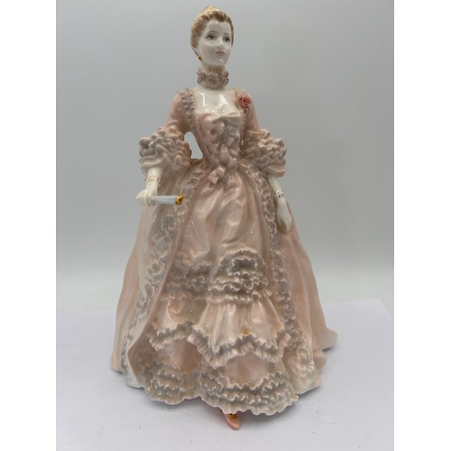 Coalport Figure Of Madame Pompadour , Standing 9".