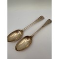 Pair Of Interesting Silver Spoons , Hallmarked 1912, Crossed Rifle ...