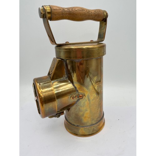 The Ceag Brass Inspection Lamp , Standing 9" Tall.