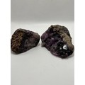 Two Pieces Of Raw Blue John , Largest 3" x2"