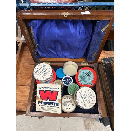 Box Of Various Gun Related Items.