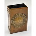 German WW1 Matchbox Holder In Brass.