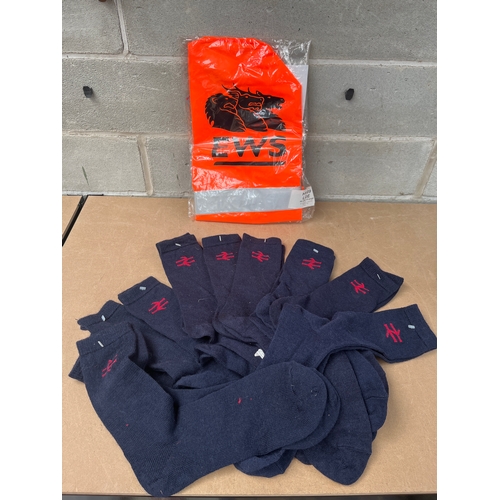 EWS Hi-Vis Sizs L, And Ten Pairs Of British Rail New Wool Blend Size M ...