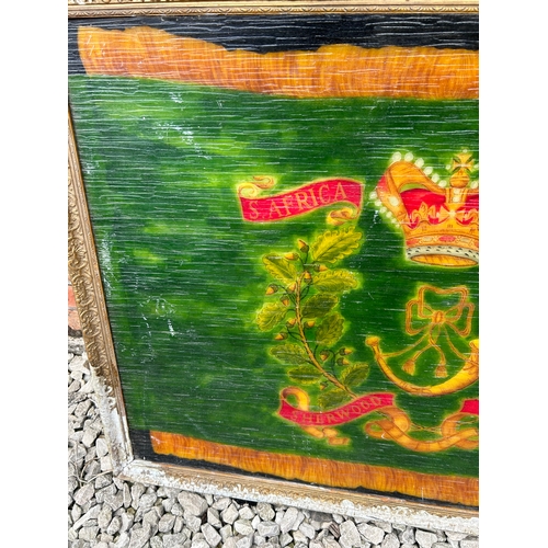 Antique Military Banner Painting – South Africa 1900–1902, Crown ...