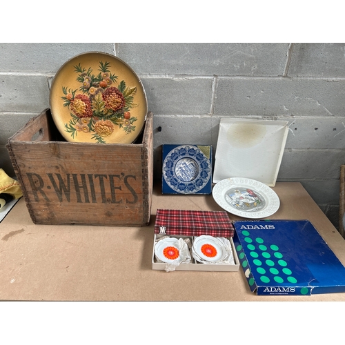 A Collection of Decorative Plates and Associated Items, including Adams