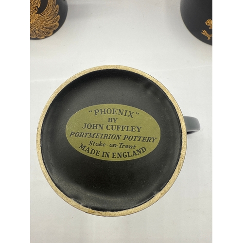 A 13-piece Portmeirion 'Phoenix' Pattern Coffee Set by John Cuffley