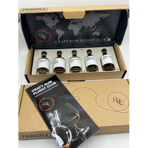 Two CRAFT RUM FLIGHT CLUB Tasting Sets