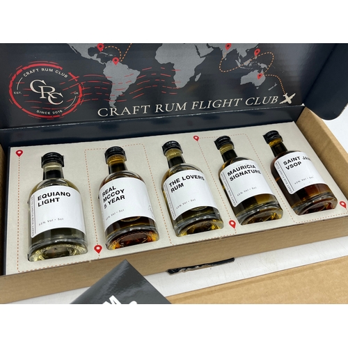 Two CRAFT RUM FLIGHT CLUB Tasting Sets