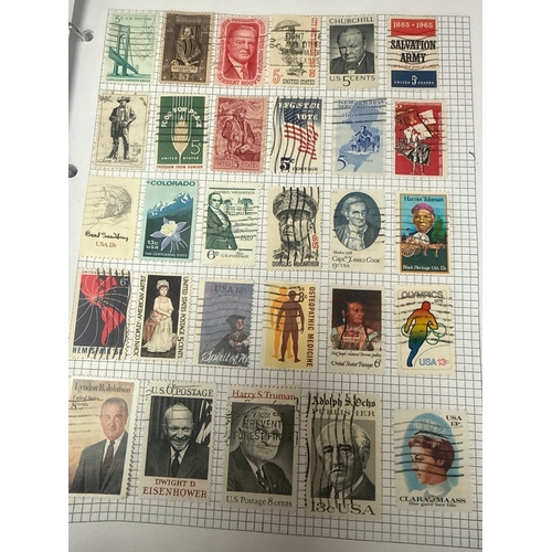 Three Red Vinyl Stamp Albums Containing a Collection of International ...