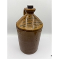 A Markham's Botanical Brewers Salt-Glazed Stoneware Flagon Dated 1946