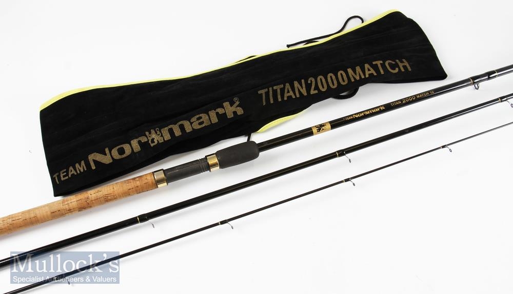 Normark Titan 2000 carbon match rod 13ft 3pc with mcb, plastic tube ...
