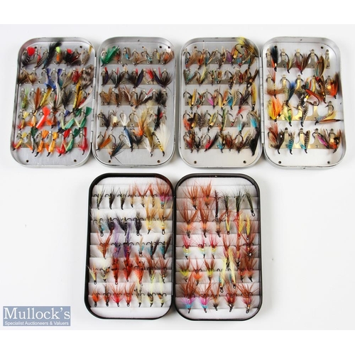 Wheatley slim alloy Fly Box in original outer card box containing over ...