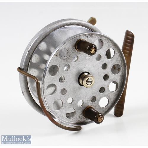 Hardy Bros England Longstone 4" alloy sea reel ventilated drum, twin ...