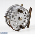 Hardy Bros England Longstone 4" alloy sea reel ventilated drum, twin ...