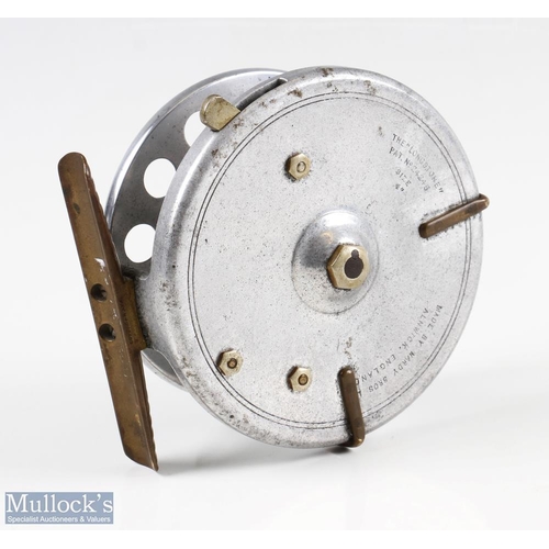 Hardy Bros England Longstone 4" alloy sea reel ventilated drum, twin ...