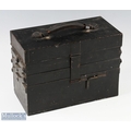The Holborn Surgical Instruments, London, black japanned cantilever box ...
