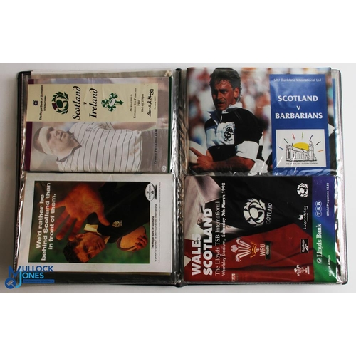 Scottish Rugby Programmes etc (22): v England 1988, 90, 96, 98 & 2000 ...